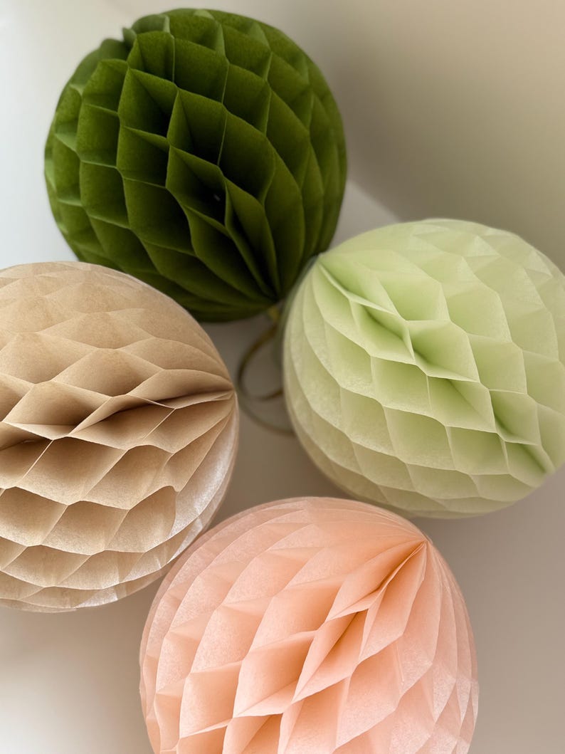 Paper Party Decor Set – Pompoms, Honeycombs, Garland & Confetti in ...
