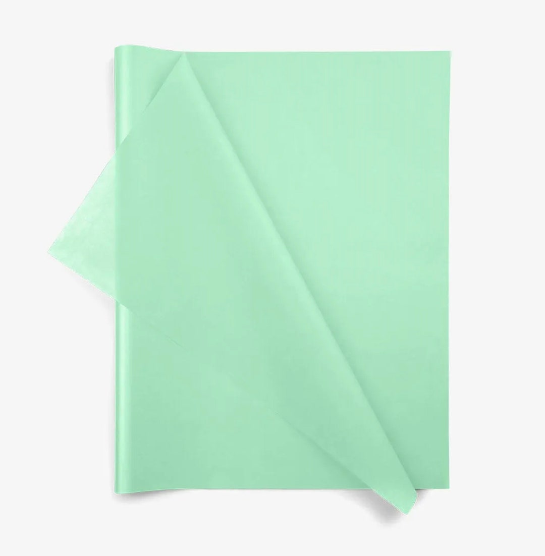 Cool Mint Green Tissue Paper Sheets High Quality 20/50/100 Sheets Acid ...