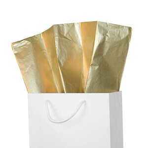 10 Luxury Metallic Gold Tissue Paper Sheets | Gift Wrap Paper in ...