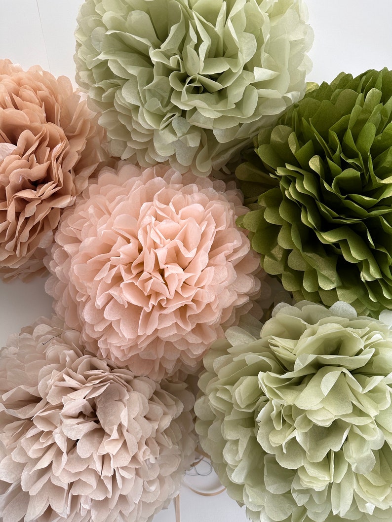 Paper Party Decor Set – Pompoms, Honeycombs, Garland & Confetti in ...