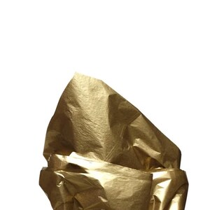 10 Luxury Metallic Gold Tissue Paper Sheets | Gift Wrap Paper in ...