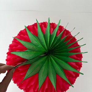 Paper Strawberry Honeycomb Decoration: Berry Sweet Party Decor (39cm ...