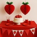 Paper Strawberry Honeycomb Decoration: Berry Sweet Party Decor (39cm ...