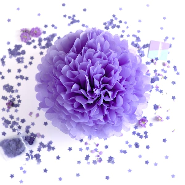 Purple Paper Flowers - Etsy