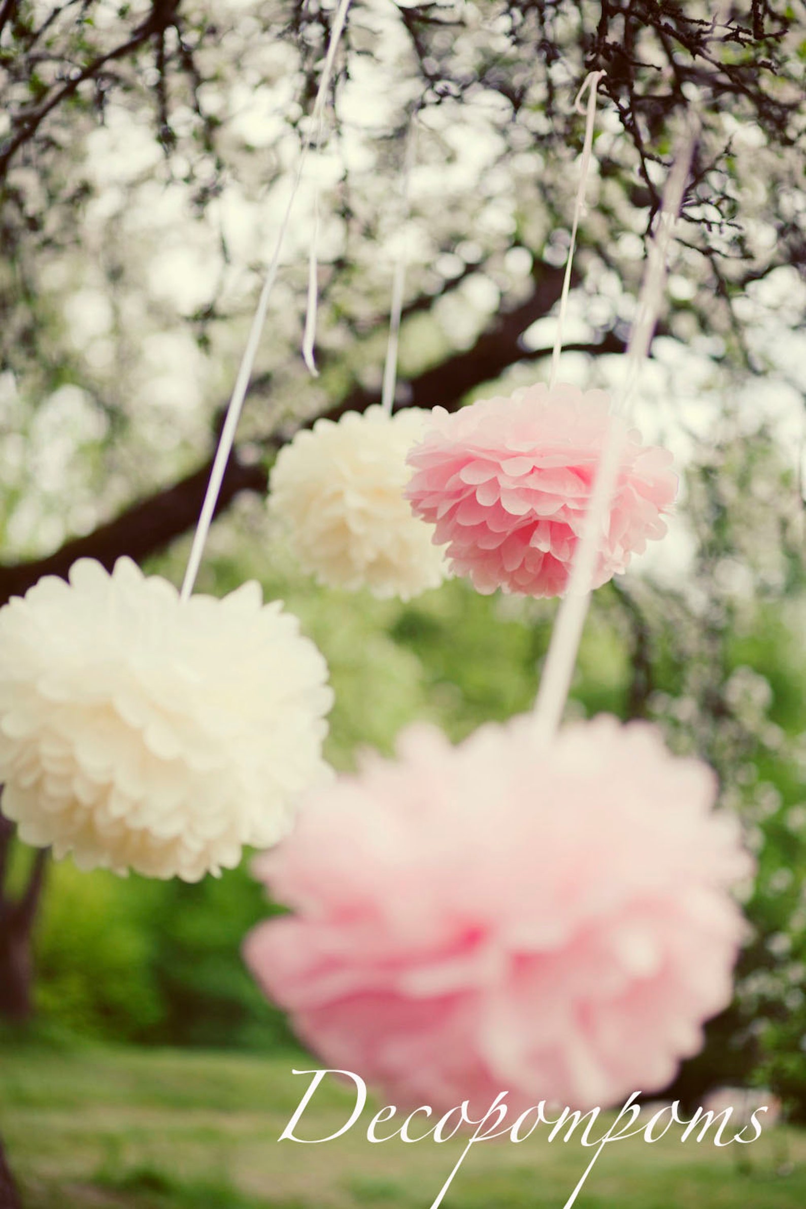 Wedding Pom Pom Set of 75 Tissue Paper Pom Pom Set Party - Etsy