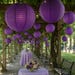 Purple Paper Lantern: 12" Hanging Party Decor (optional LED) - Etsy
