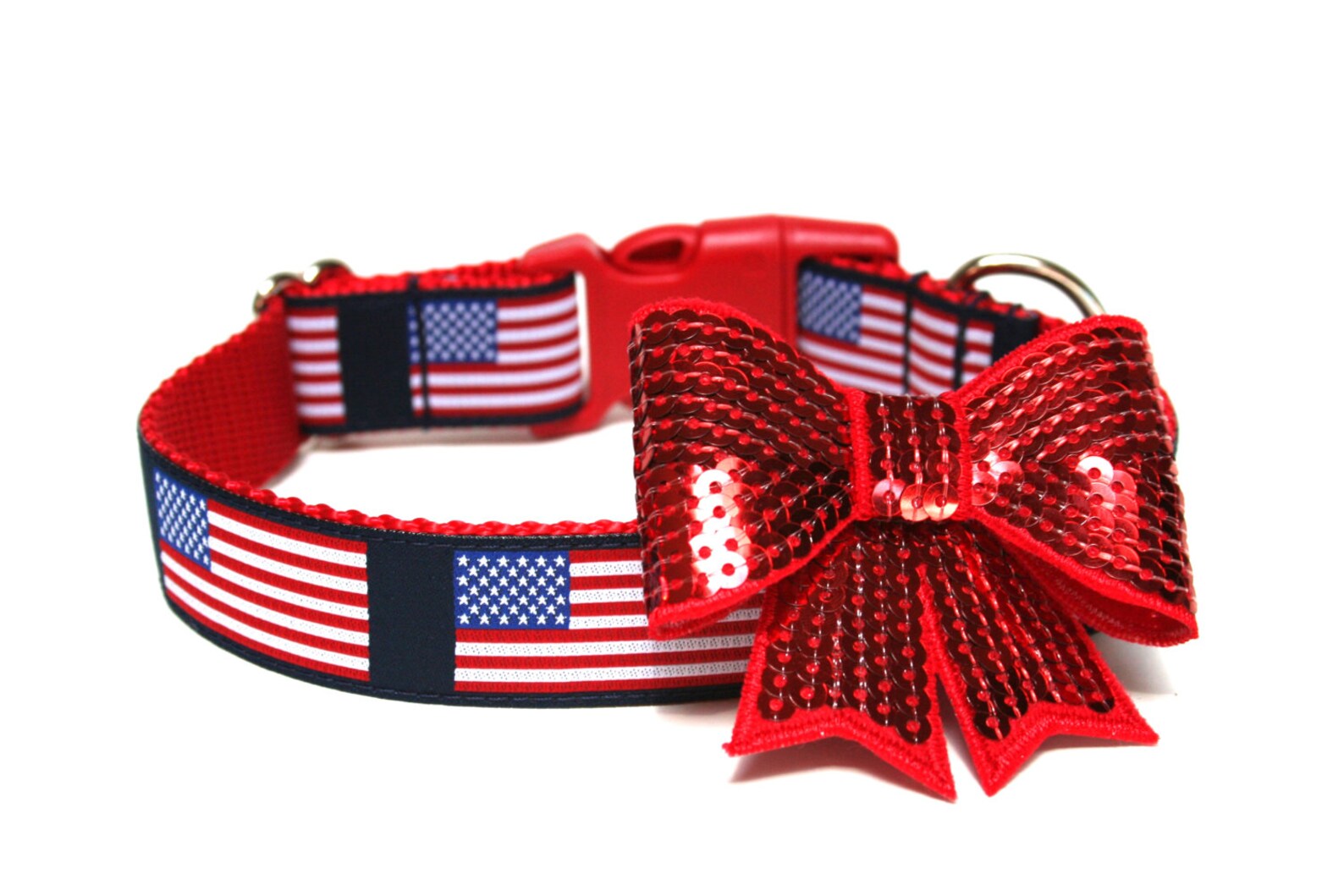 Patriotic Dog Collar 5/8" or 1" American Dog Collar - Etsy