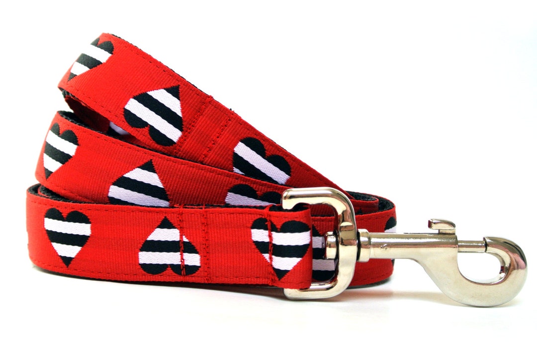 Valentine Dog Leash 1" Heart Dog Leash - Etsy