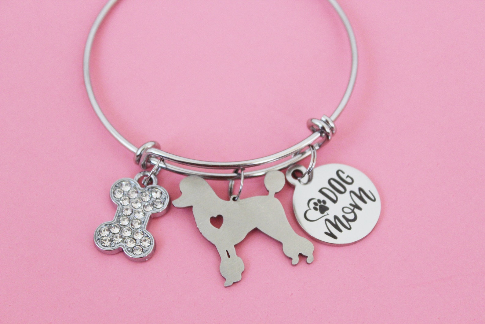 Dog Mom Bracelet Dog Charm Bracelet Custom Dog Bracelet - Etsy