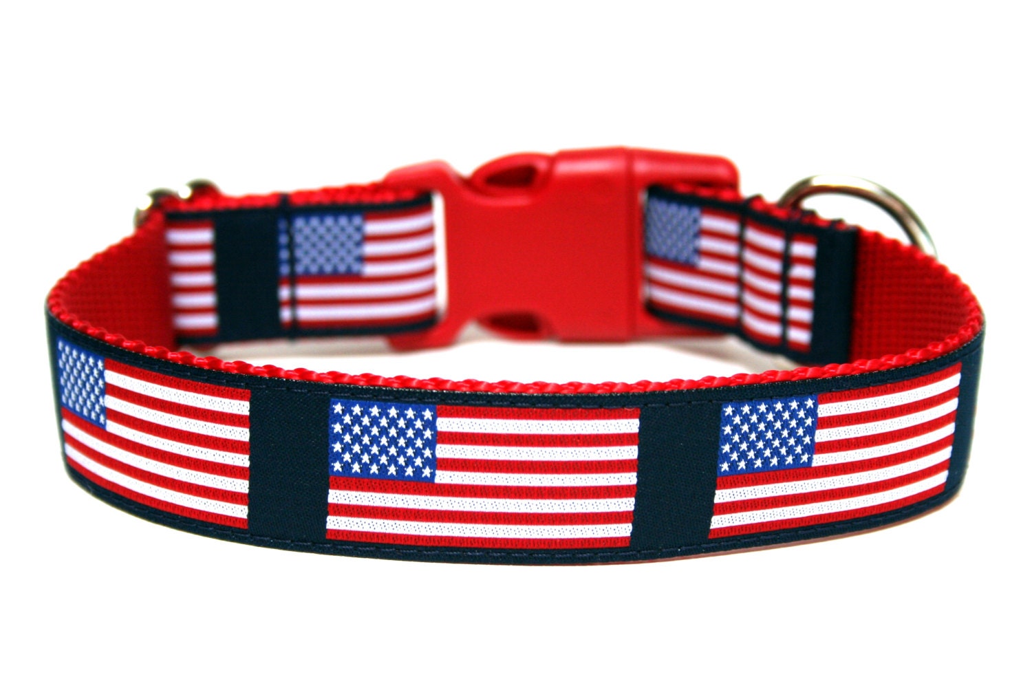 Patriotic Dog Collar 5/8" or 1" American Dog Collar - Etsy