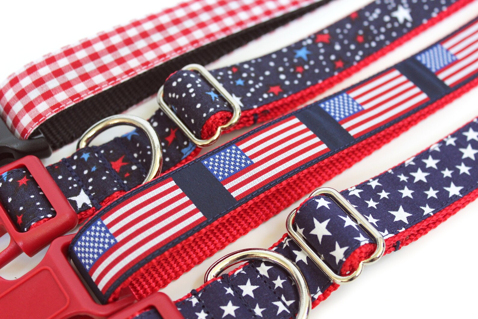 Patriotic Dog Collar 5/8" or 1" American Dog Collar - Etsy