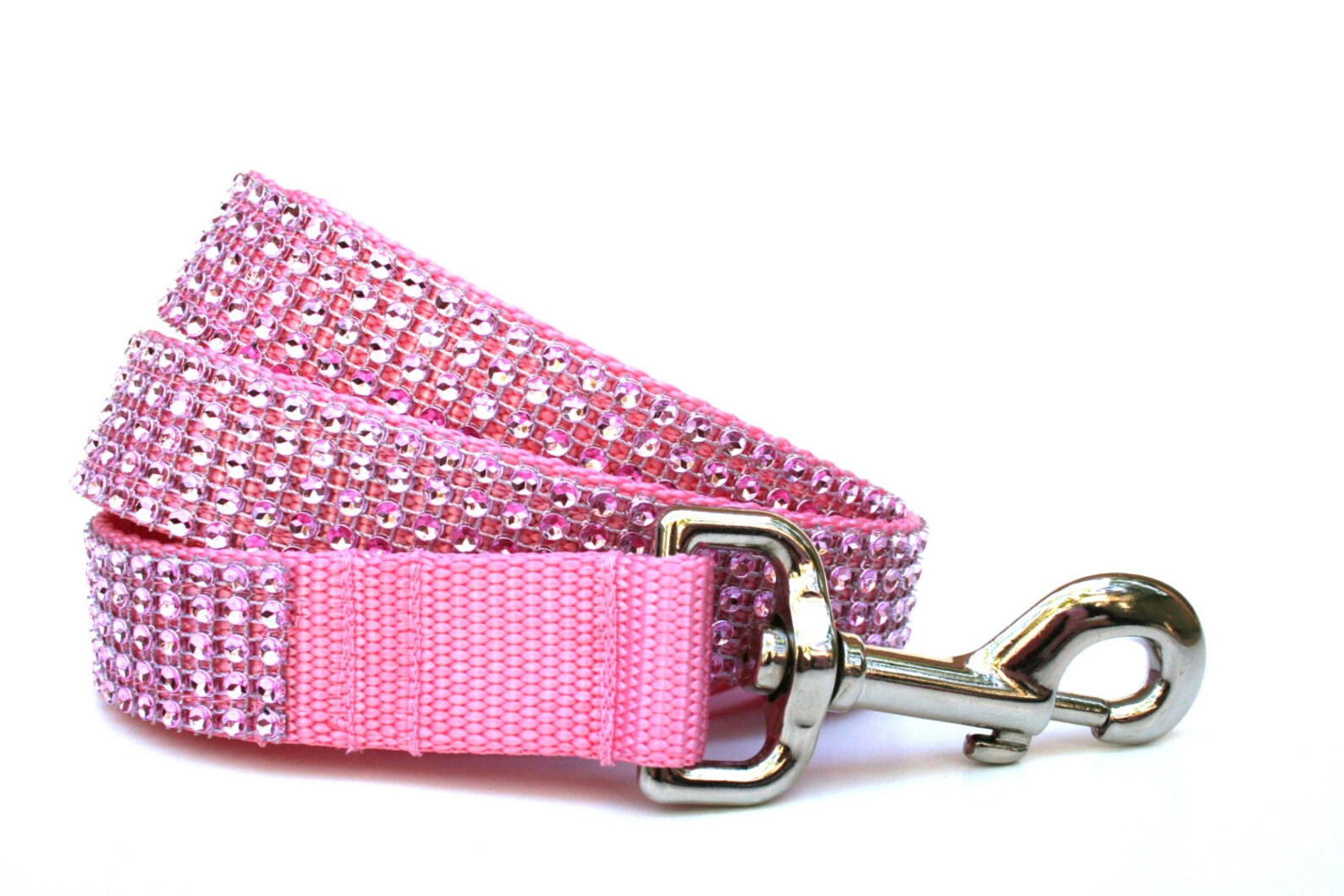 Pink Dog Leash 1 Rhinestone Dog Leash | Etsy