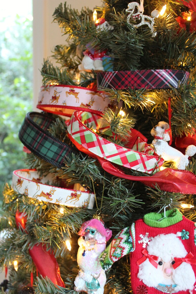 Plaid Dog Collar 1 Winter Dog Collar | Etsy