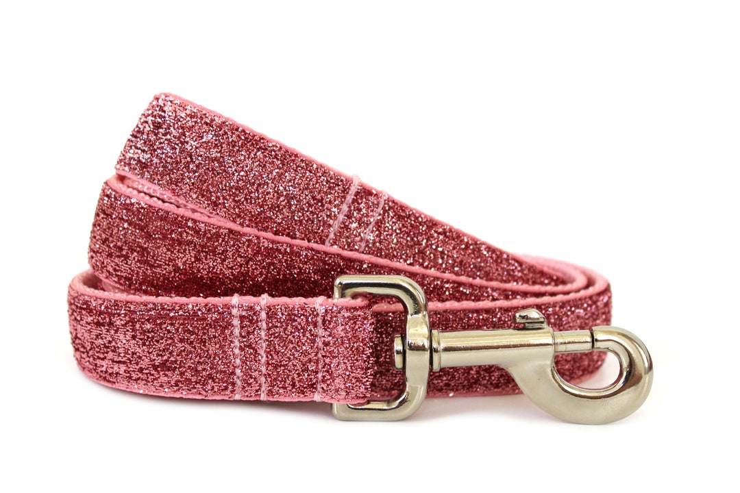 Pink Glitter Dog Leash Sparkle Dog Leash Girly Pet Leash Princess Dog ...