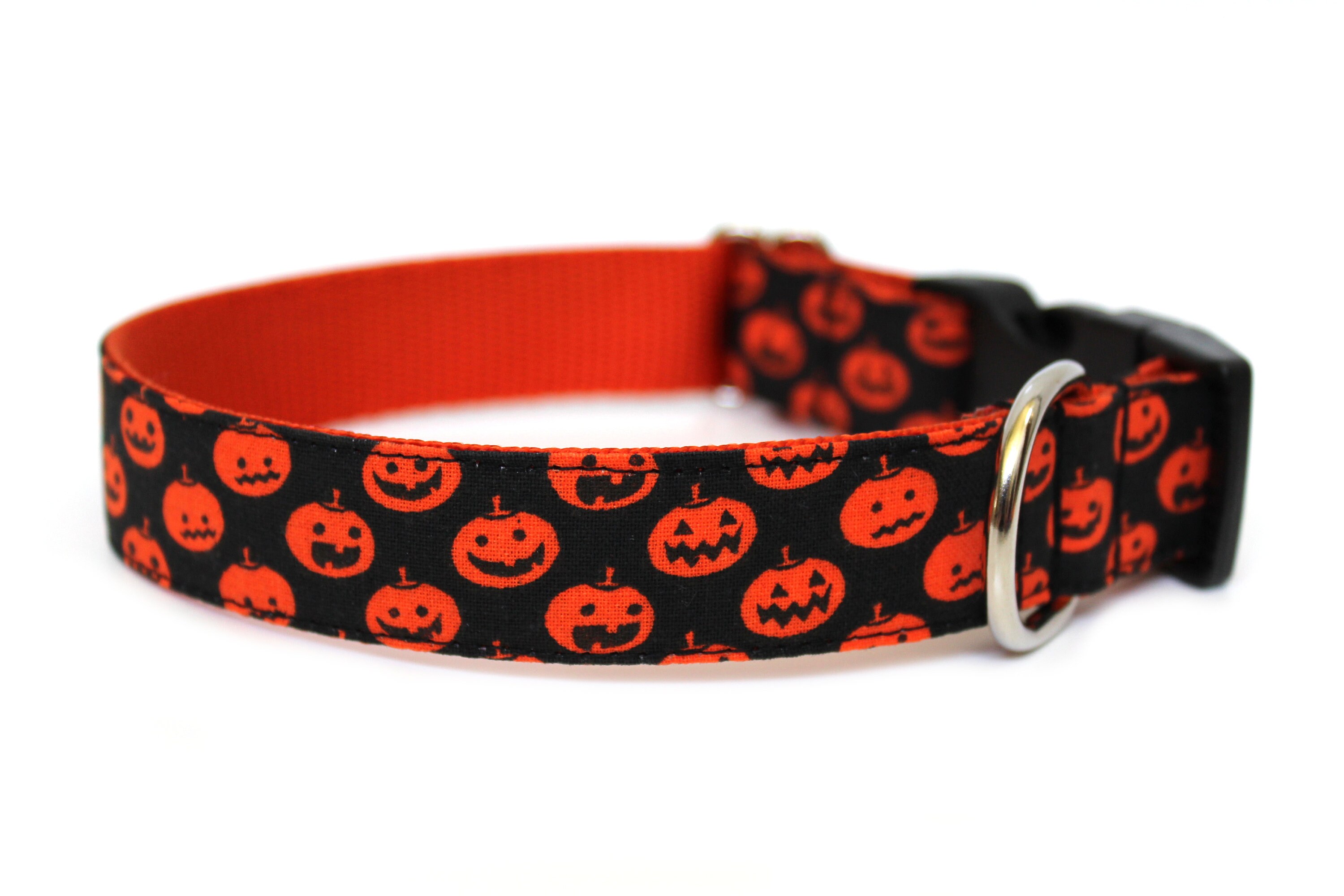 Halloween Dog Collar 3/4 or 1 Pumpkin Dog Collar | Etsy