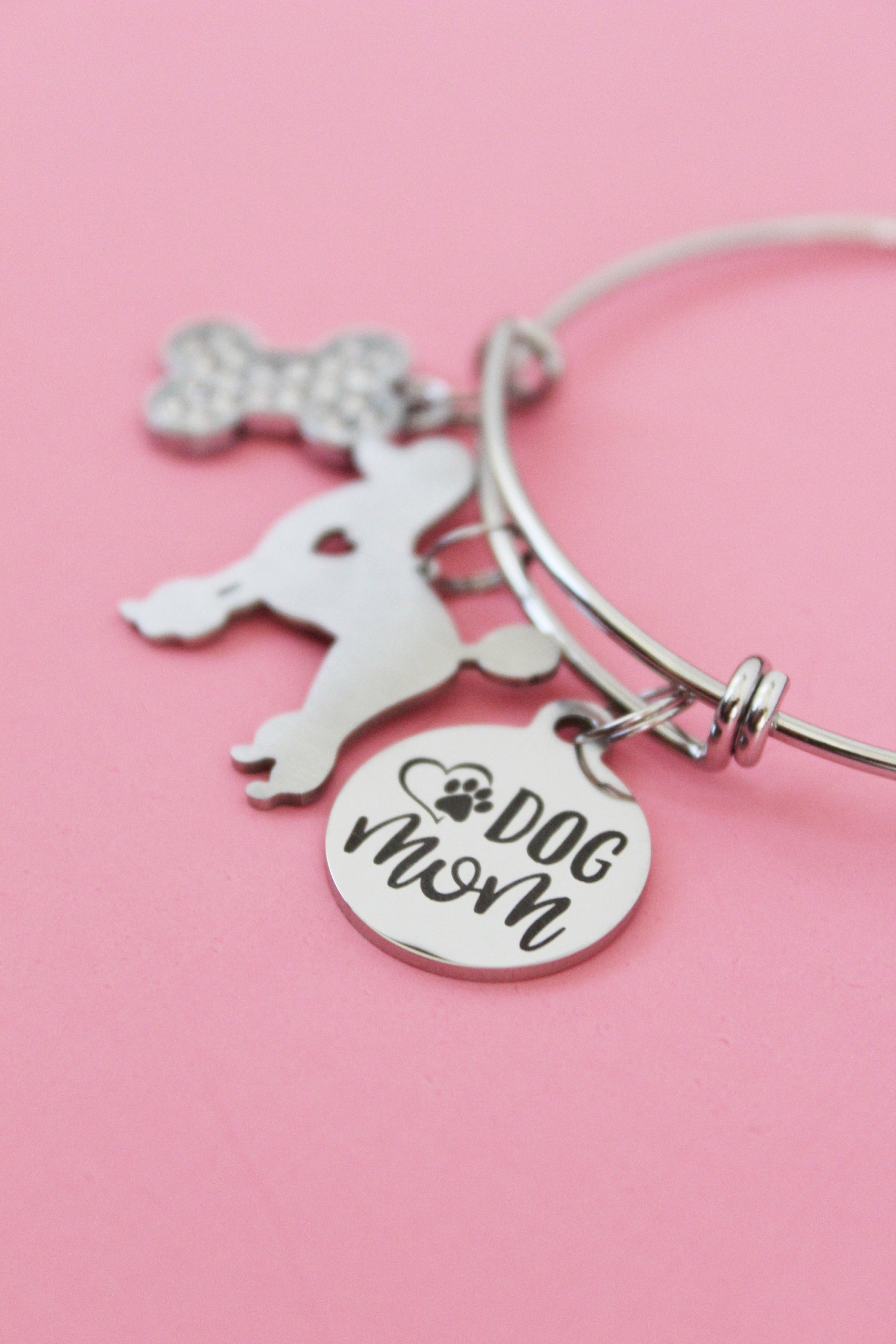 Dog Mom Bracelet Dog Charm Bracelet Custom Dog Bracelet - Etsy
