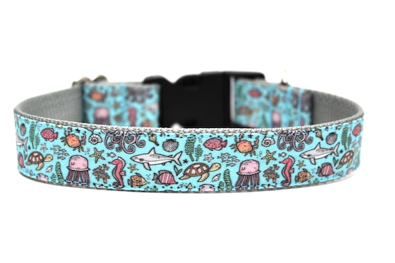 Ocean Dog Collar 3/4 1 or 1.5 Summer Dog - Etsy