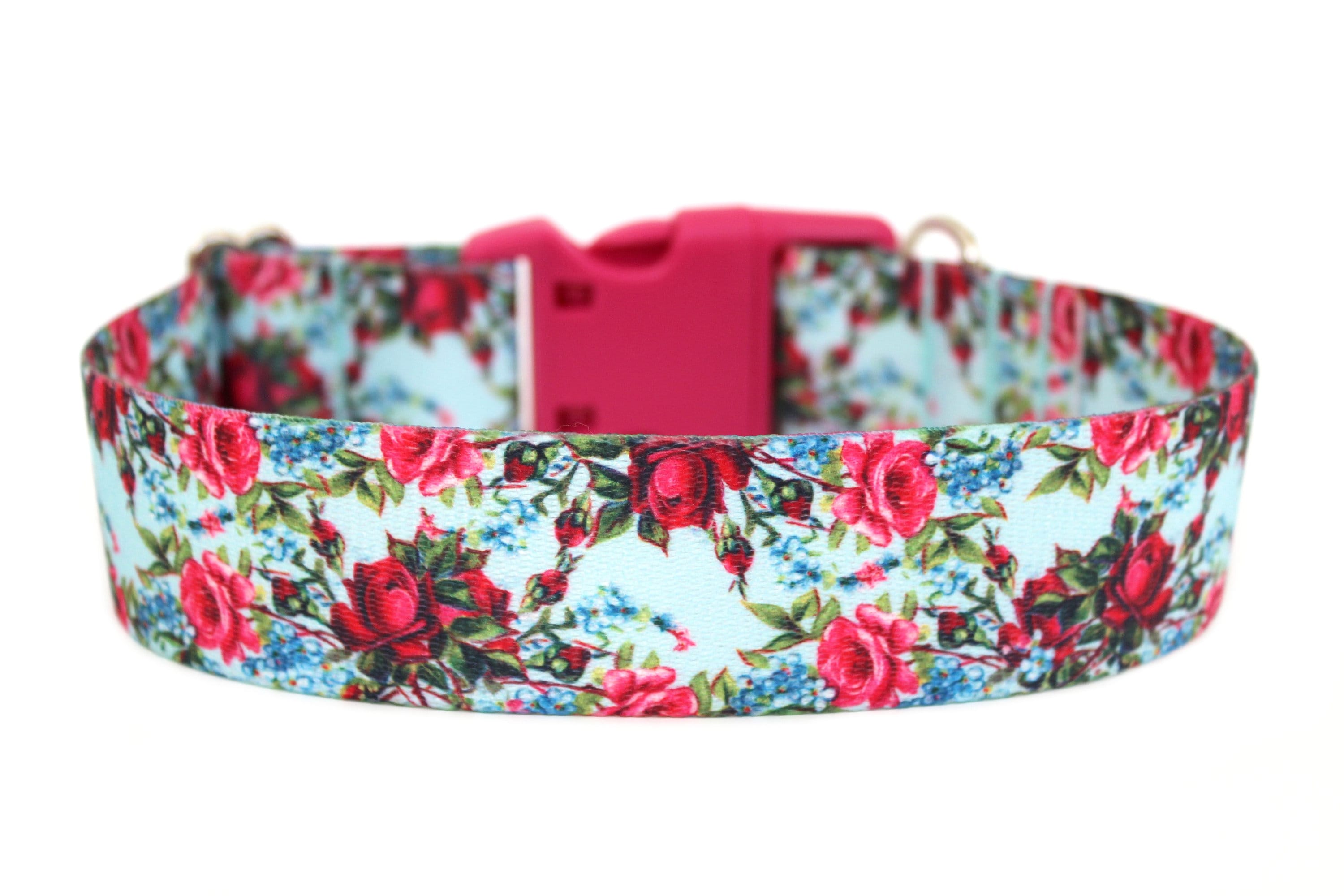 Floral Dog Collar 1.5 Spring Dog Collar Victorian Dog | Etsy