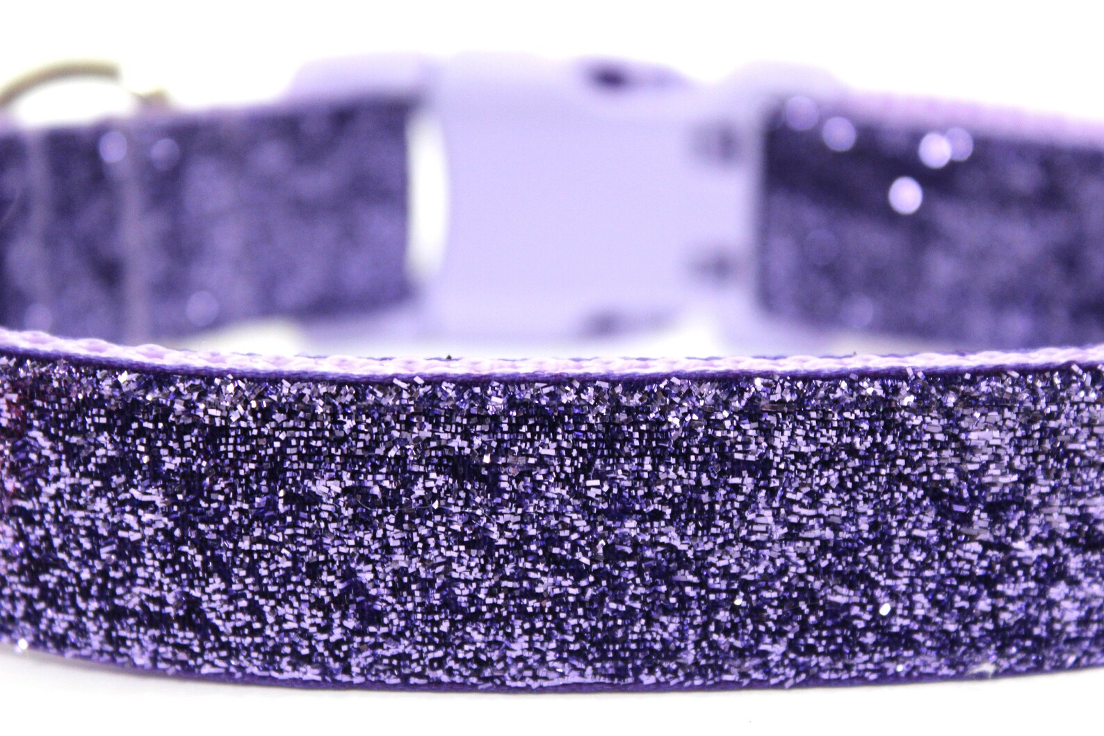 Purple Dog Collar 1 Purple Glitter Dog Collar | Etsy