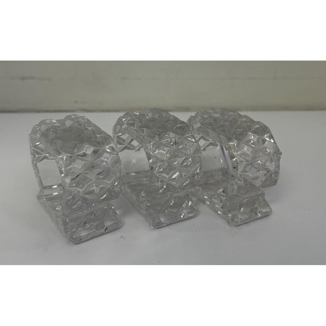 Crystal Legends by Godinger Napkin Rings Set of 3 - Etsy