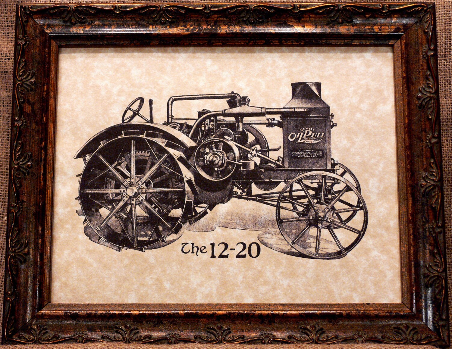 Advance-rumely Tractor Ad From 1919 Art Print on Parchment Paper - Etsy