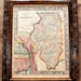 Michigan State Map Print of an 1853 Map on Parchment Paper - Etsy