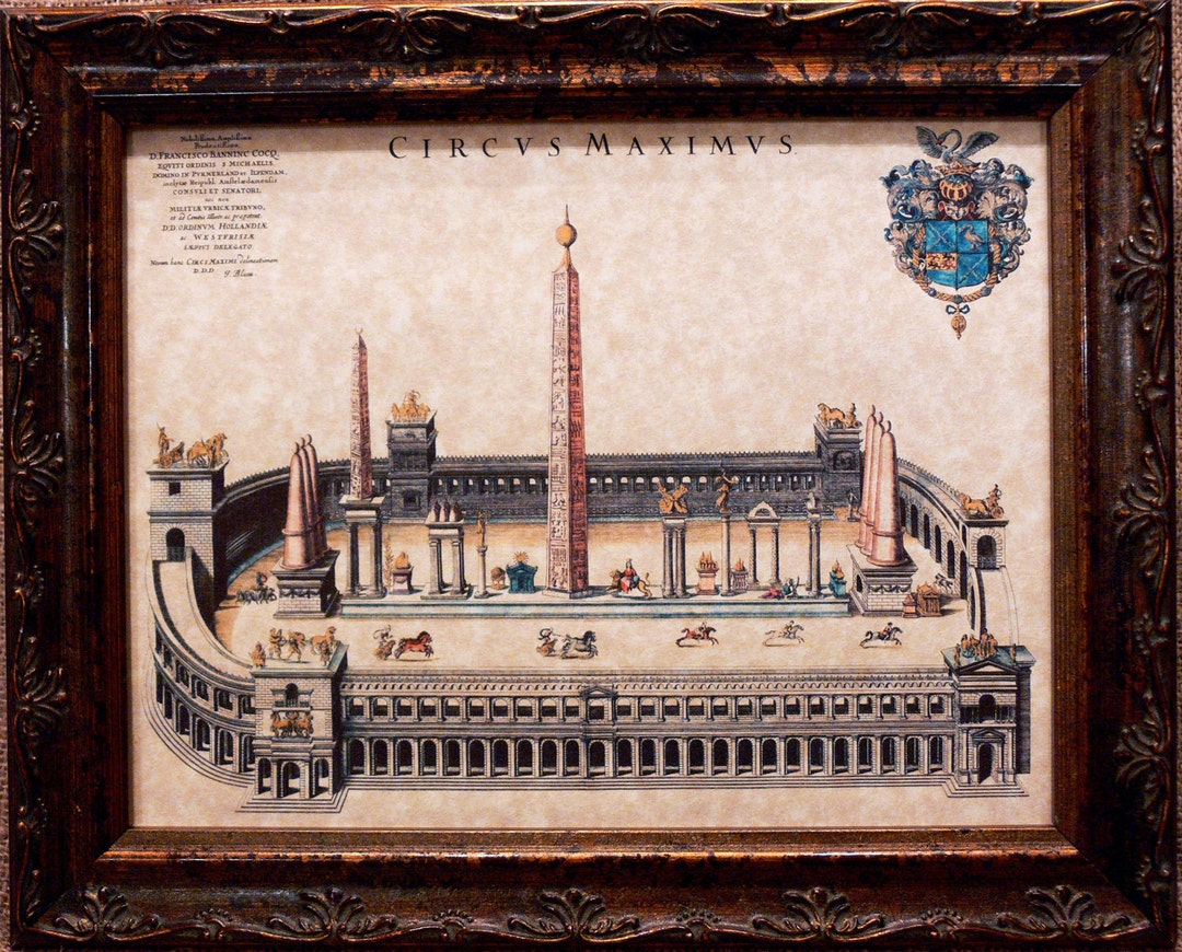 Roman Circus Maximus Art Print From 1649 on Parchment Paper - Etsy