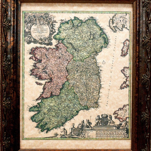 Scotland Map Print of a 1747 Map on Parchment Paper - Etsy