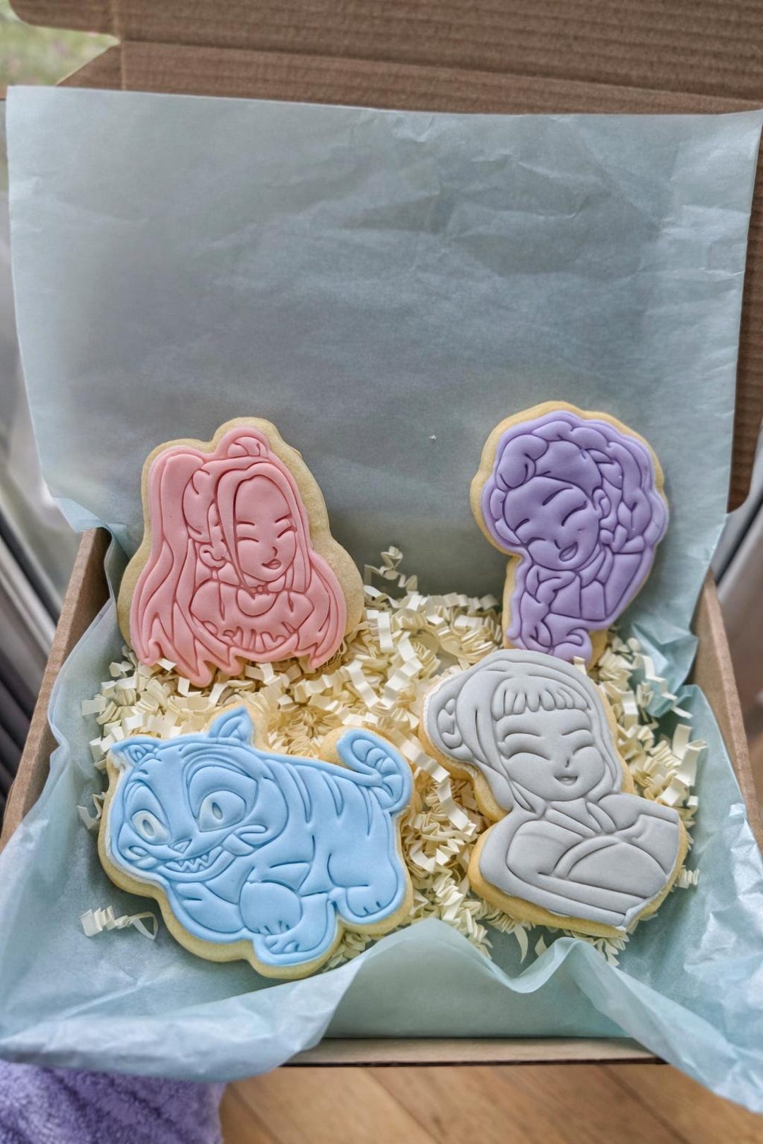 Kpop Demon Hunters Huntrix Cookies Box | Rumi Mira Zoey Cookie Handmade ...