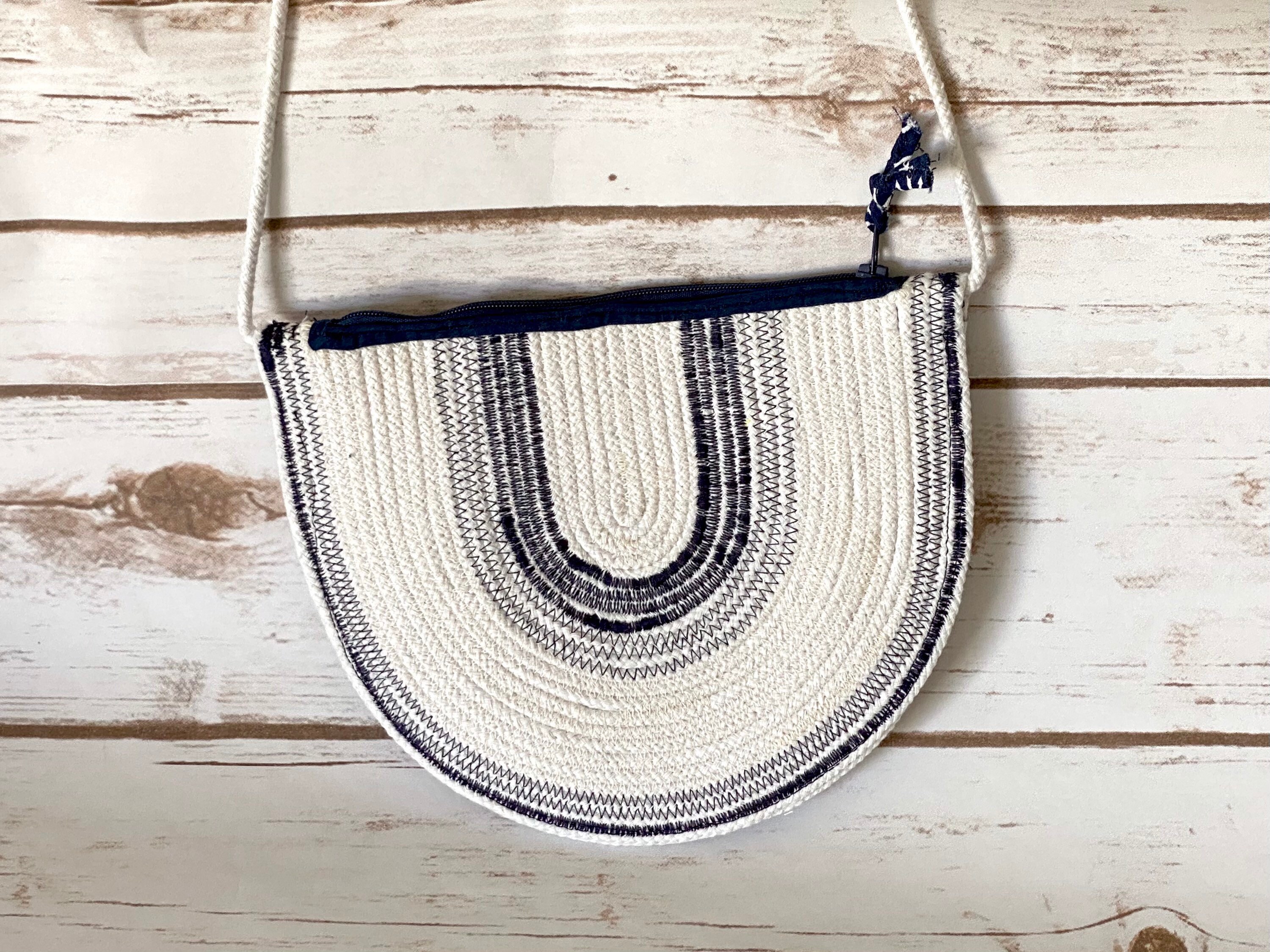 Blue, Rainbow, Rope, Purse, Bag, Crossbody, Beach, Bag, Summer, Coin ...