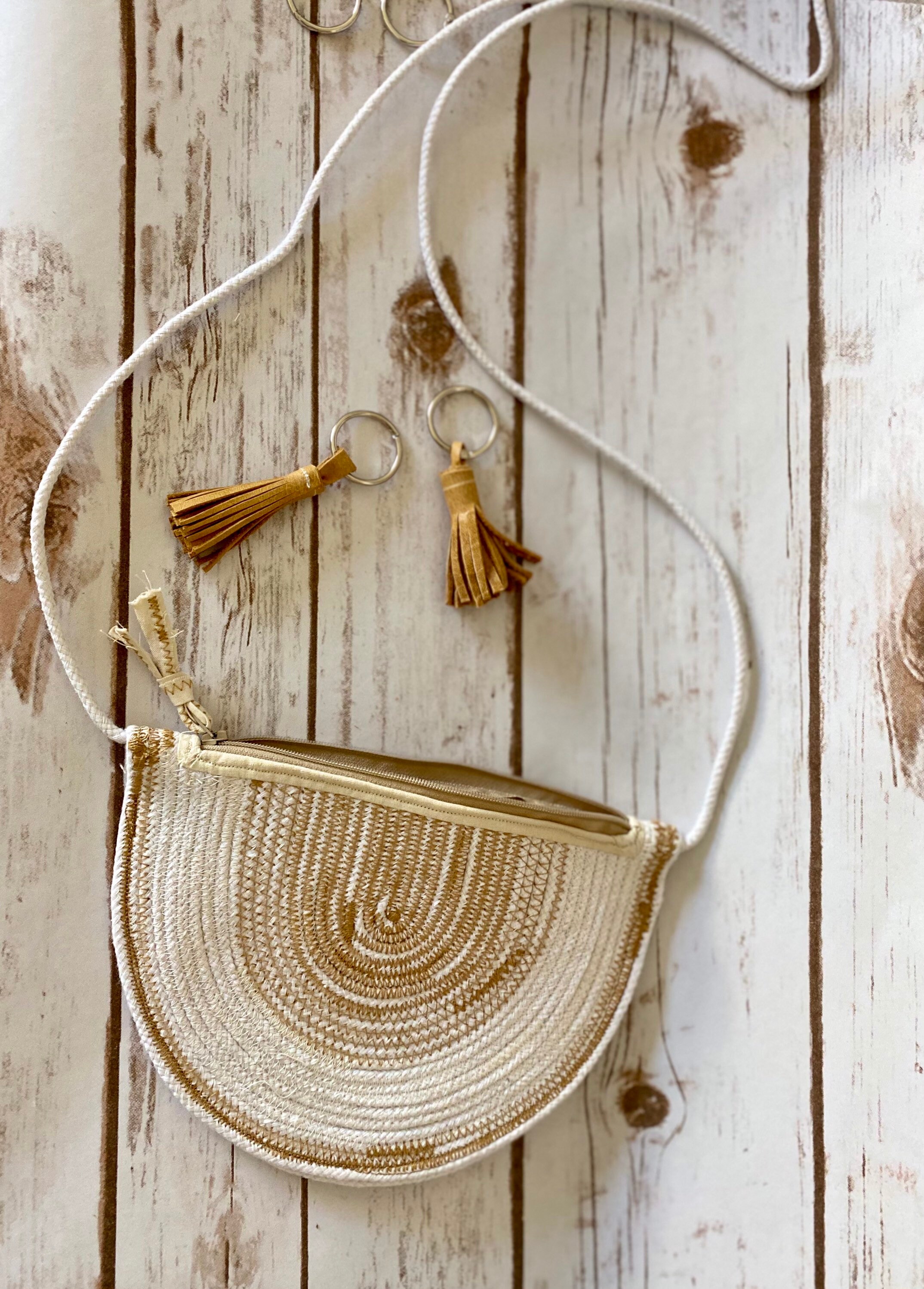 Blue, Rainbow, Rope, Purse, Bag, Crossbody, Beach, Bag, Summer, Coin ...