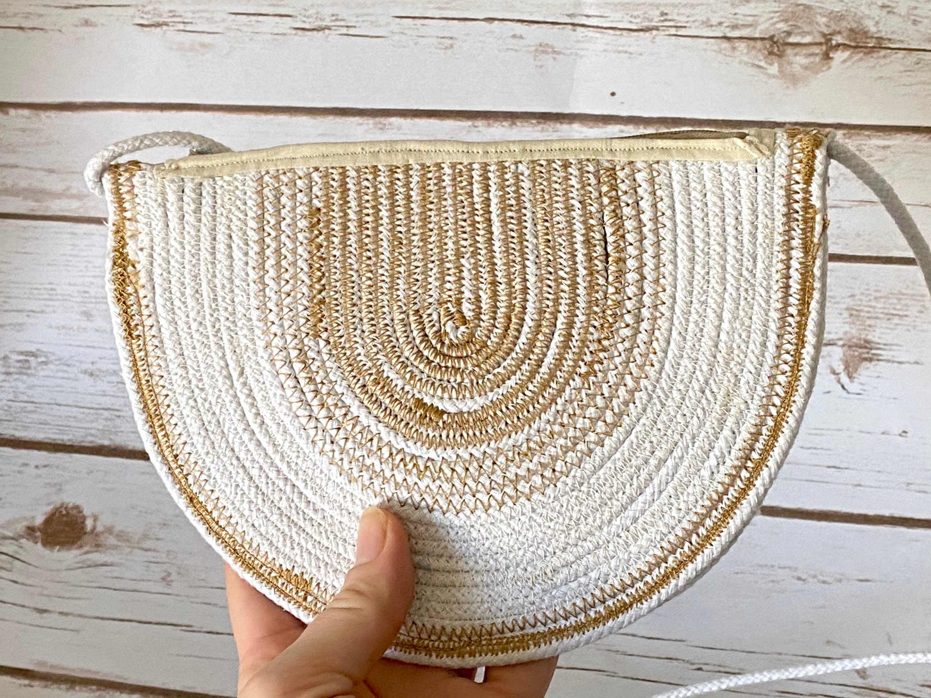 Blue, Rainbow, Rope, Purse, Bag, Crossbody, Beach, Bag, Summer, Coin ...