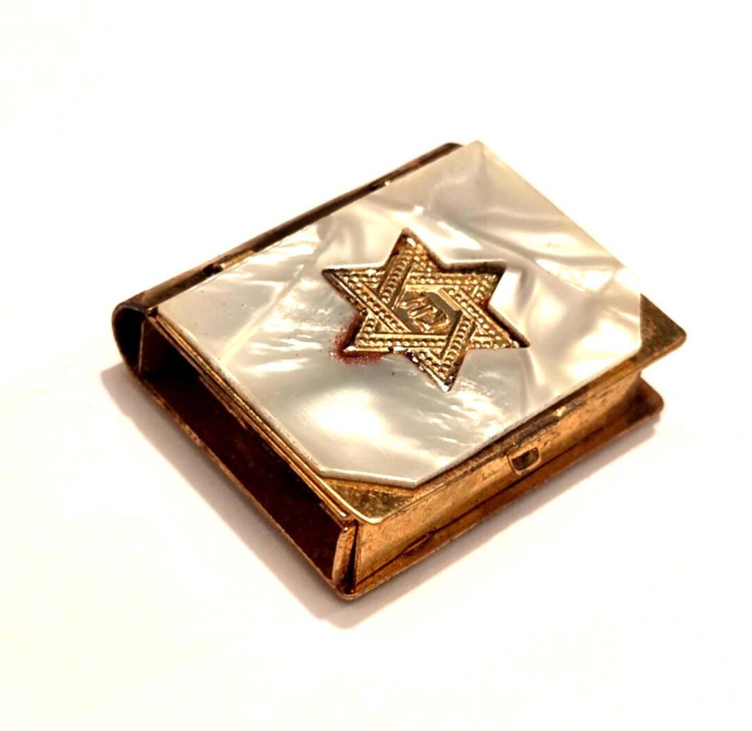 Thebidder Presents: Old Vintage Jewish Amulet Thora Book Magen David ...