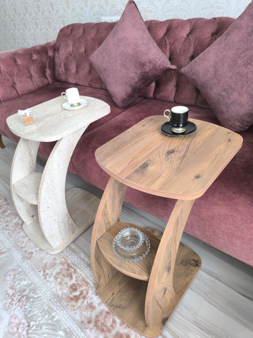 Wheelchair Service Table Atlantic Pine. Handmade Furniture. Side Table ...