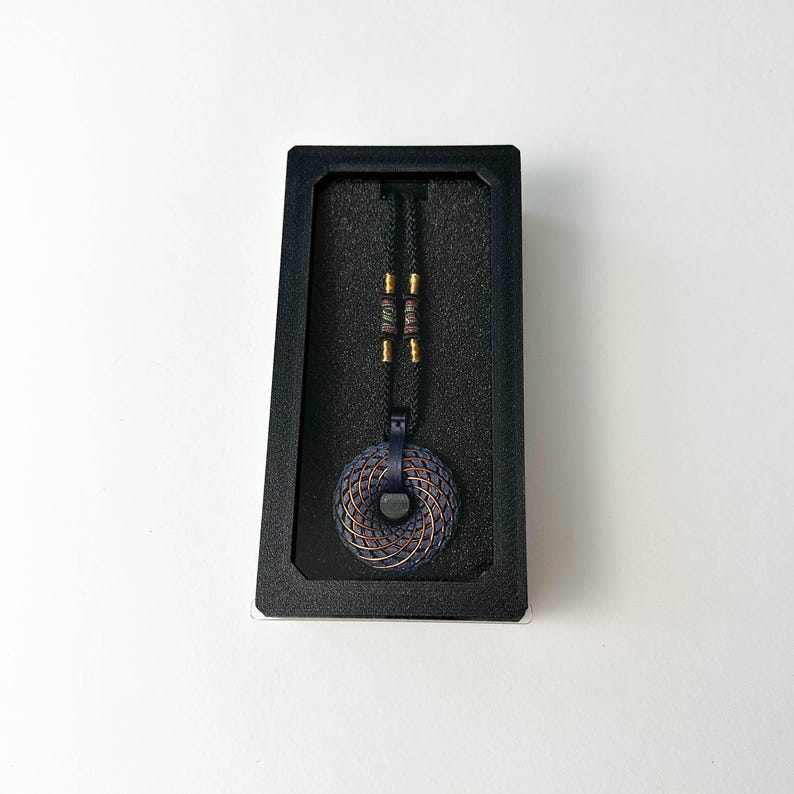 Artisan Copper Necklace • 39mm Torus Pendant • Precision Hand-wrapped ...