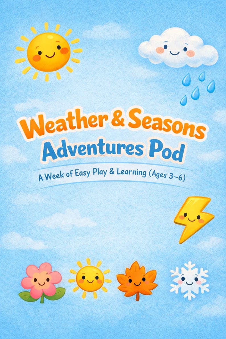 Montessori Weather & Seasons Busy Book – Printable Learning Activities ...