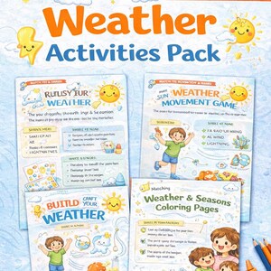 Montessori Weather & Seasons Busy Book – Printable Learning Activities ...