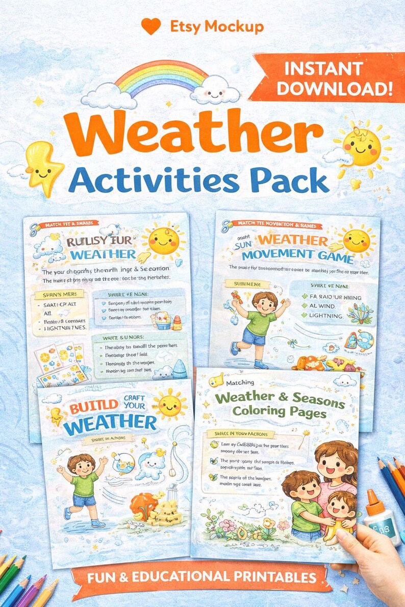 Weather & Seasons Activities for Toddlers Ages 3–6 | Montessori ...