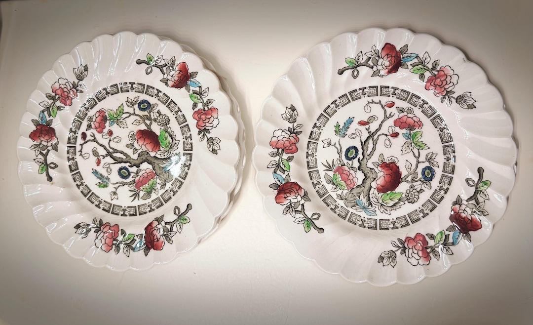 Myott Indian Tree Bread Plates Staffordshire Ware Antique China - Etsy