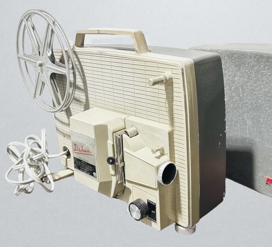 Mid-century MANSFIELD Deluxe 8MM Projector Customatic 331 1970s Vintage ...