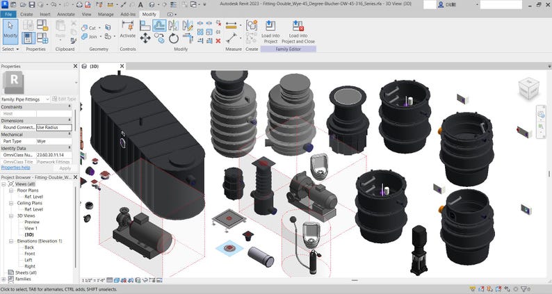 Massive Plumbing Revit Library-1500mb Families Collection | Sanitary ...