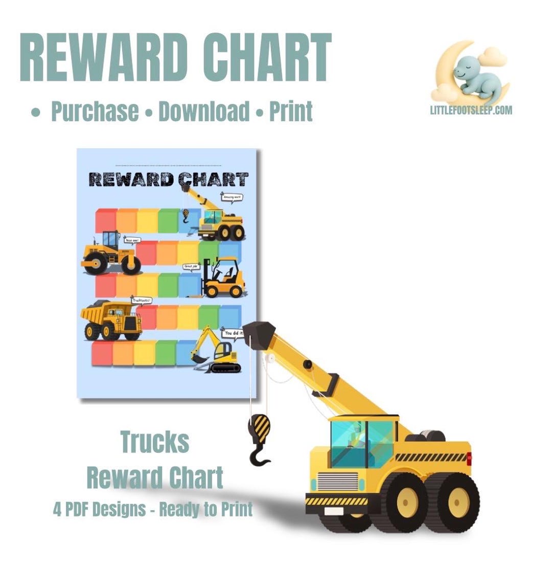 Trucks A4 Reward Chart PDF Download - Etsy