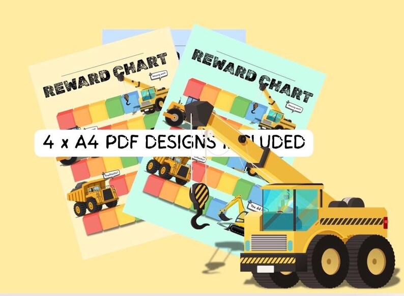Trucks A4 Reward Chart PDF Download - Etsy