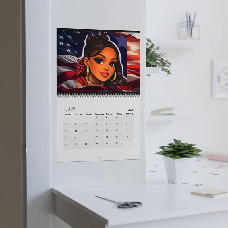 Baddies USA Calendar 2026 | Wall Calendar, American Flag Theme - Etsy UK