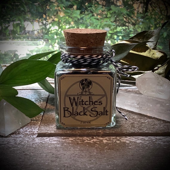 Witches Black Salt Protection Purification Banishing - Etsy
