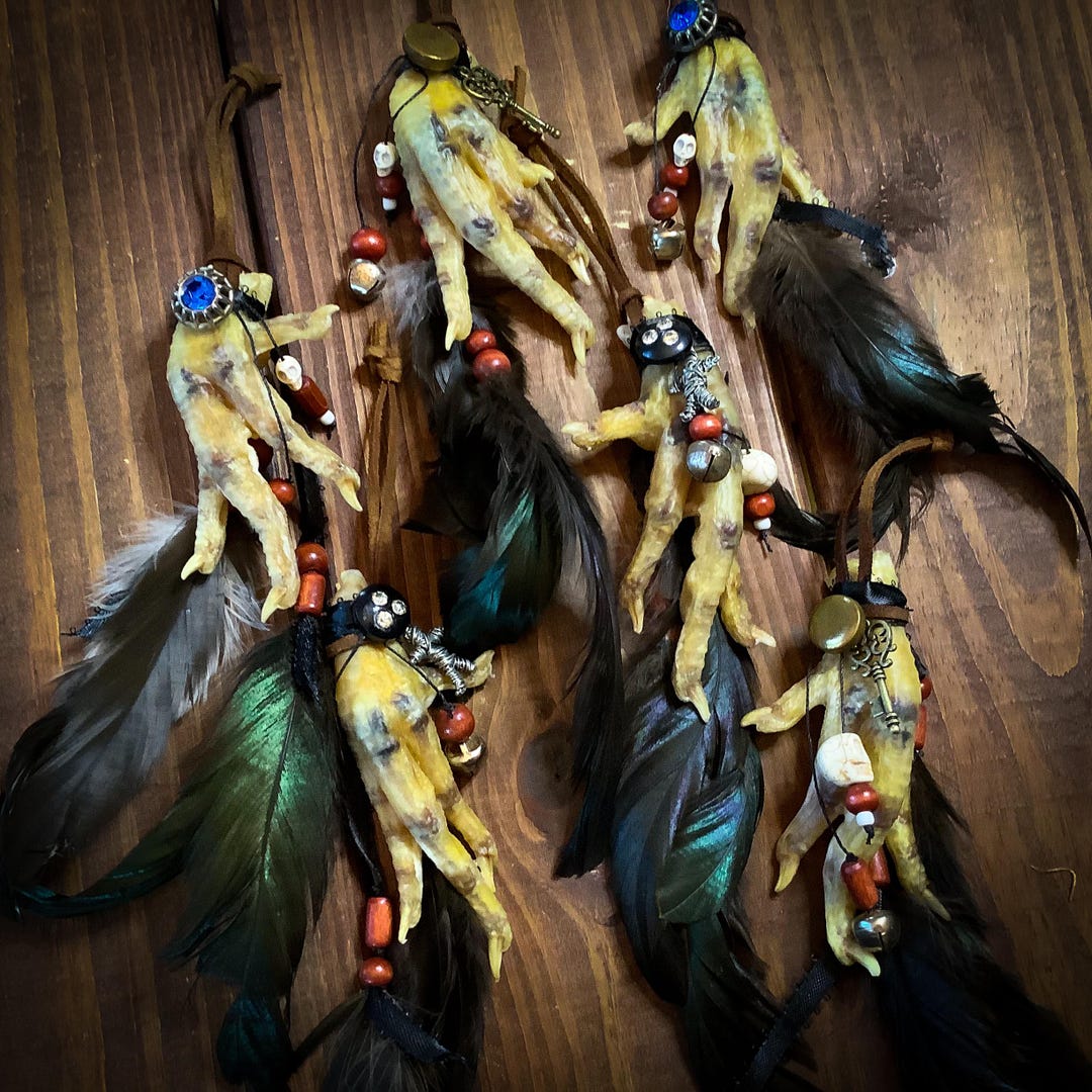 Chicken Foot Juju Charm All Natural Voodoo Hoodoo, Folk and Juju Charm ...