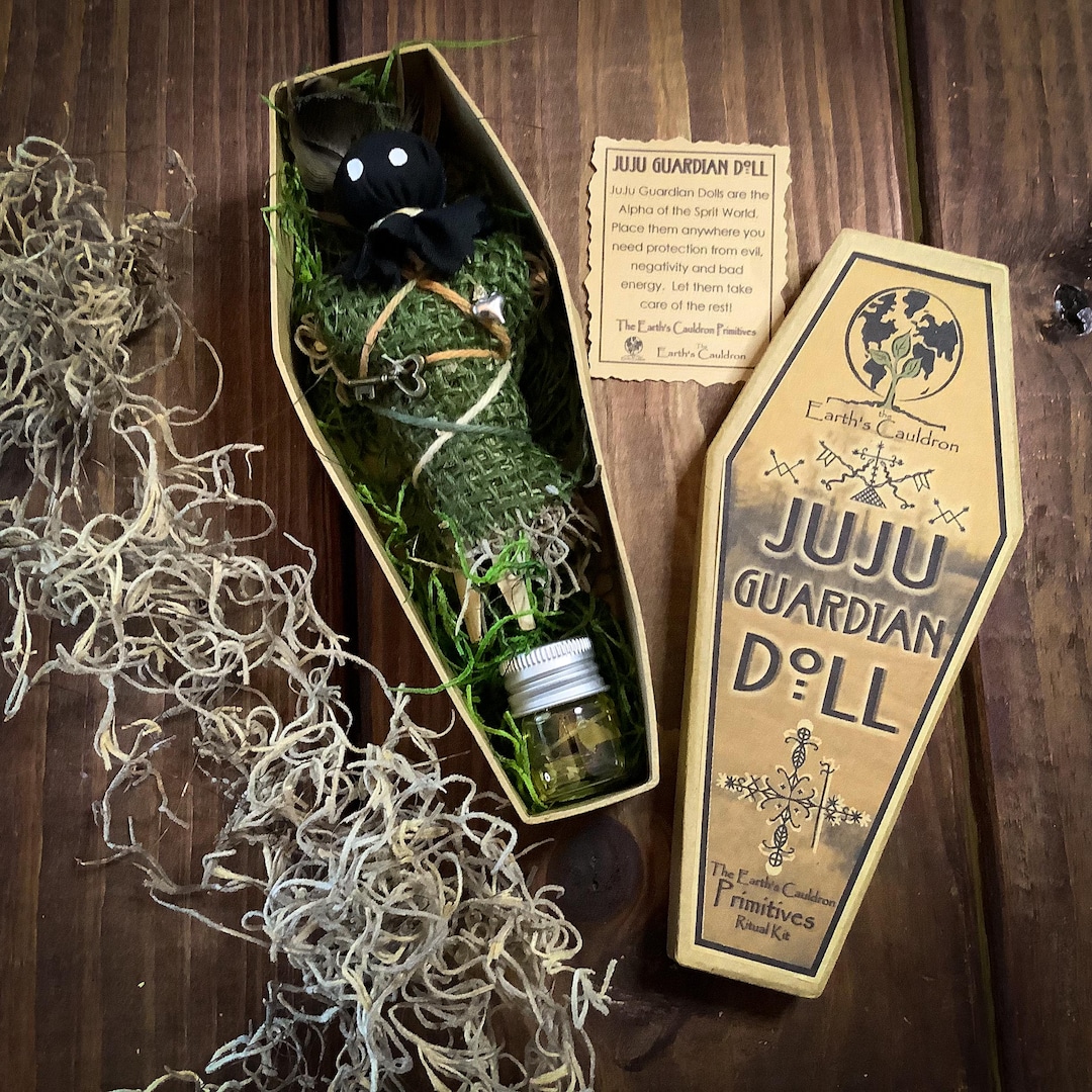 Juju Mini Clothespin Guardian Doll Box Set All Natural Voodoo Hoodoo ...
