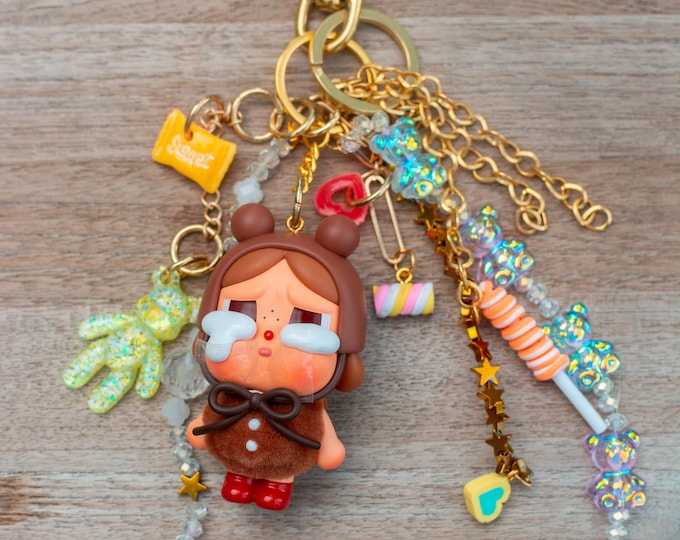 Custom Popmart Crying Again “love Makes Us Cry” Keychain • Handmade ...