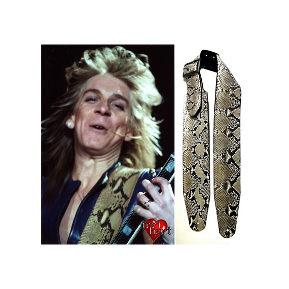 Randy Rhoads Python Skin Replica Guitar Strap Custom Cut or - Etsy