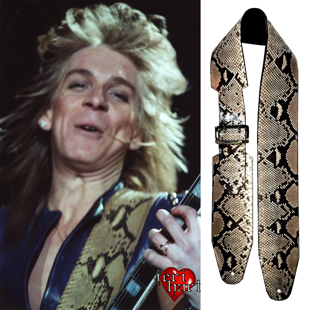 Randy Rhoads Python Skin Replica Guitar Strap, Custom Cut - Etsy